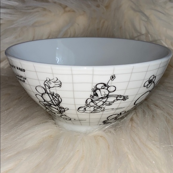 Disney | Dining | Disney Sketchbook Drawing Minnie Mouse Bowl | Poshmark